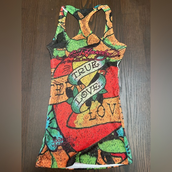 Ed Hardy | Tops | Vintage Ed Hardys Tanktop | Poshmark